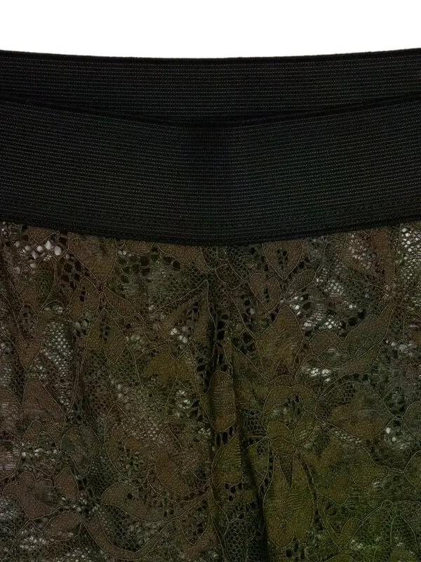 Vera Wang Stretch Lace Trousers - Brown