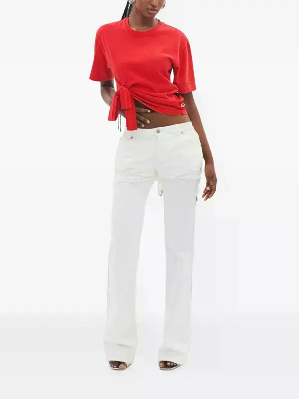 AREA Knot-detail T-shirt