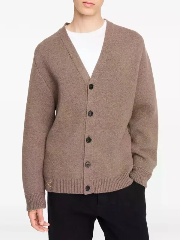 BARRIE Double-faced Cashmere Cardigan