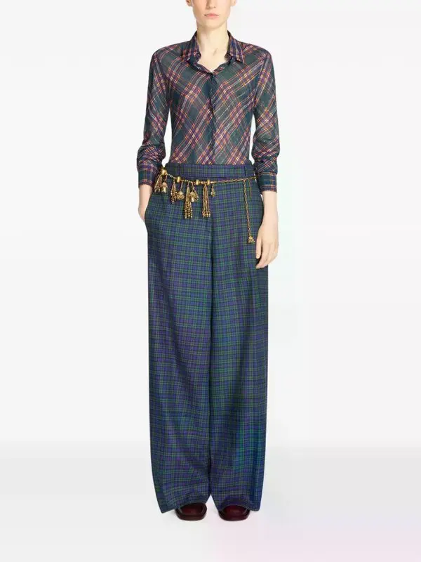 Dries Van Noten Wide-leg Cotton Pants