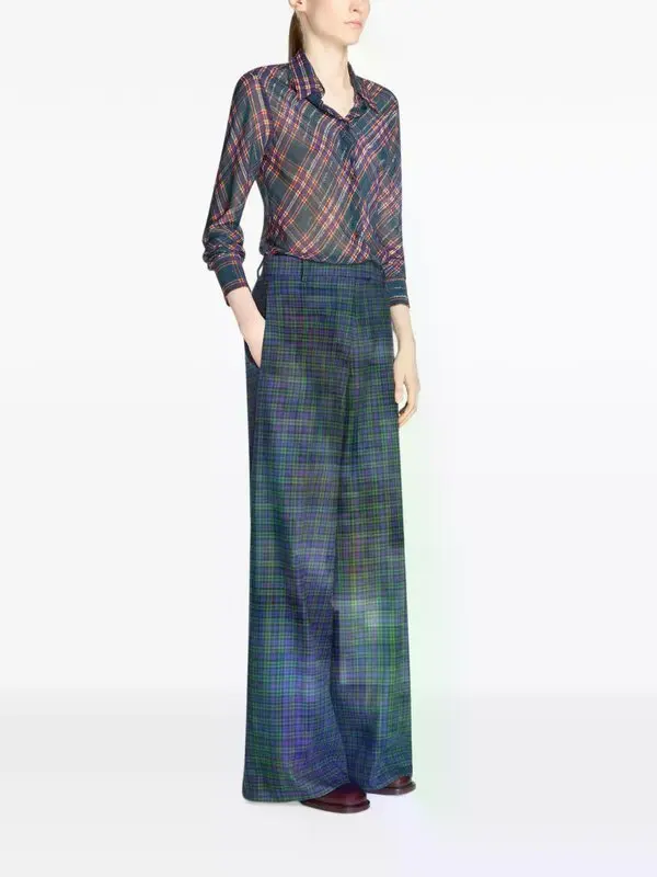 Dries Van Noten Wide-leg Cotton Pants