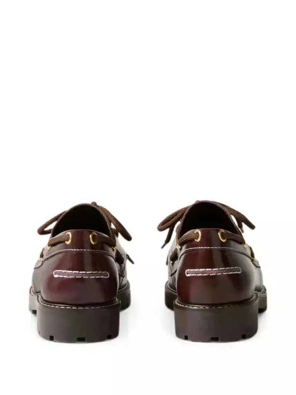 Claudie Pierlot Leather Boat Shoes