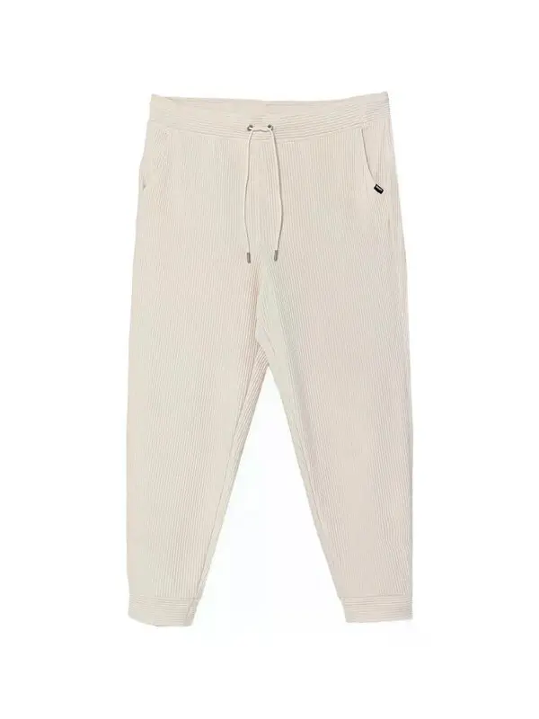 Dkny Ribbed Track Pants - Neutrals