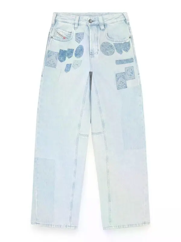 DIESEL® Relaxed Fit Jeans With Wide Legs