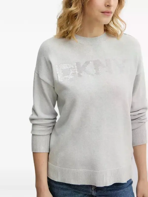 Dkny Sequin-logo Sweater