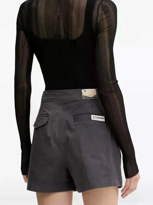 Columbia Acker Rock Pleated Logo-patch Shorts