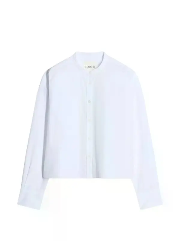 Closed Organic Cotton Band Collar Shirt - White