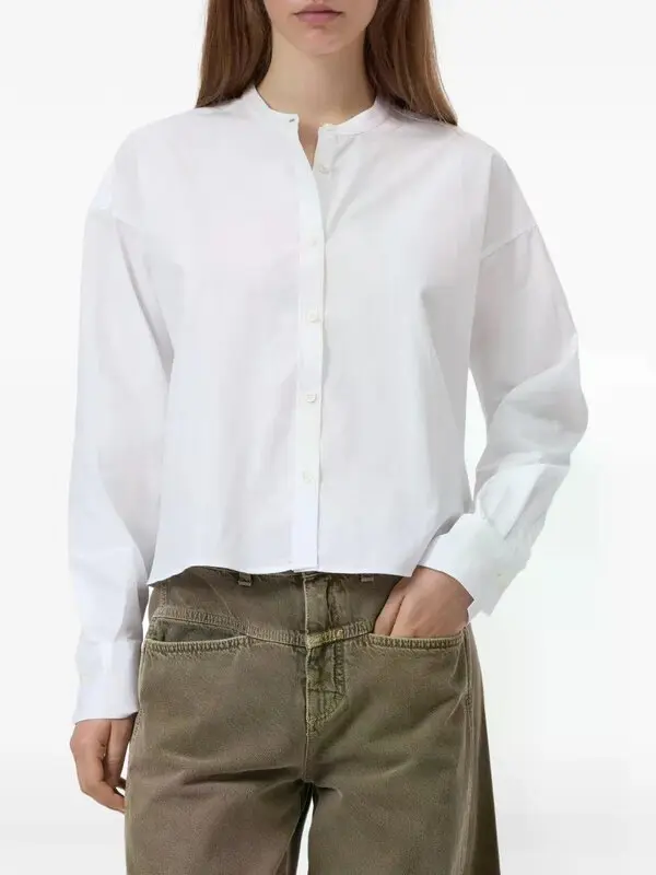 Closed Organic Cotton Band Collar Shirt