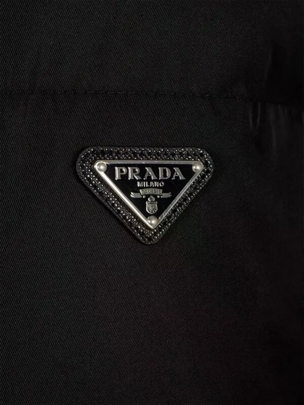 Prada Belted Hooded Puffer Coat