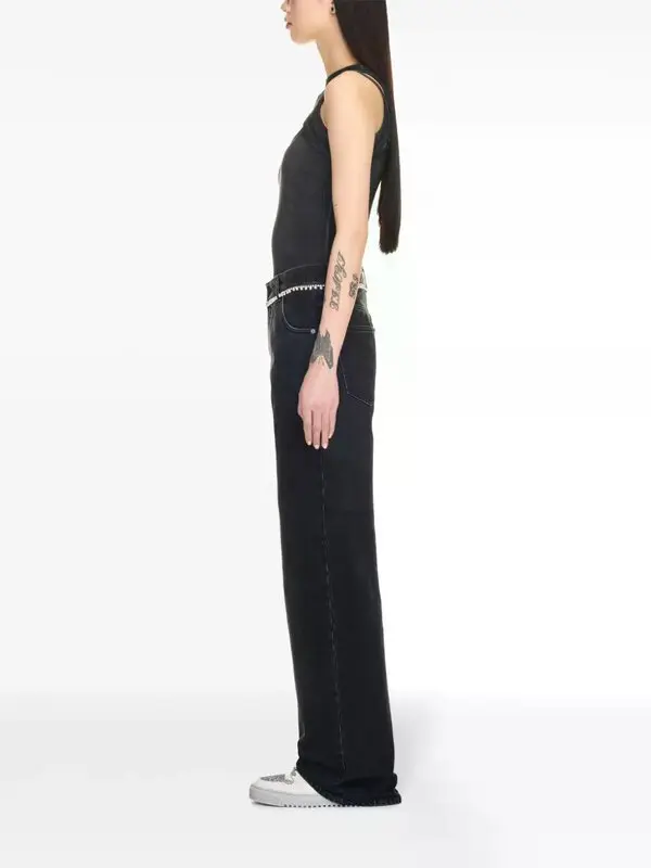 Off-White Cut-out Ribbed Tank Top