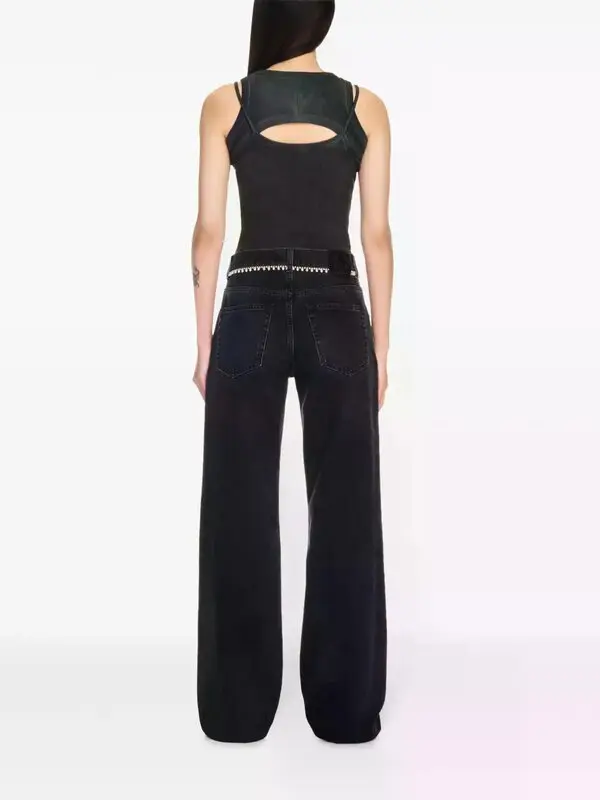 Off-White Cut-out Ribbed Tank Top