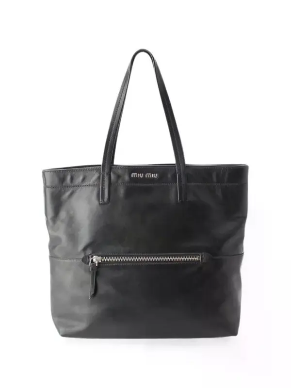 Miu Miu 2010-2026 Vitello Soft Calf Shopping Tote Bag