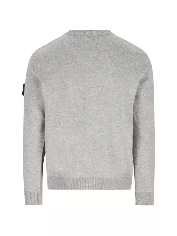 Stone Island Logo-patch Crew-neck Sweater