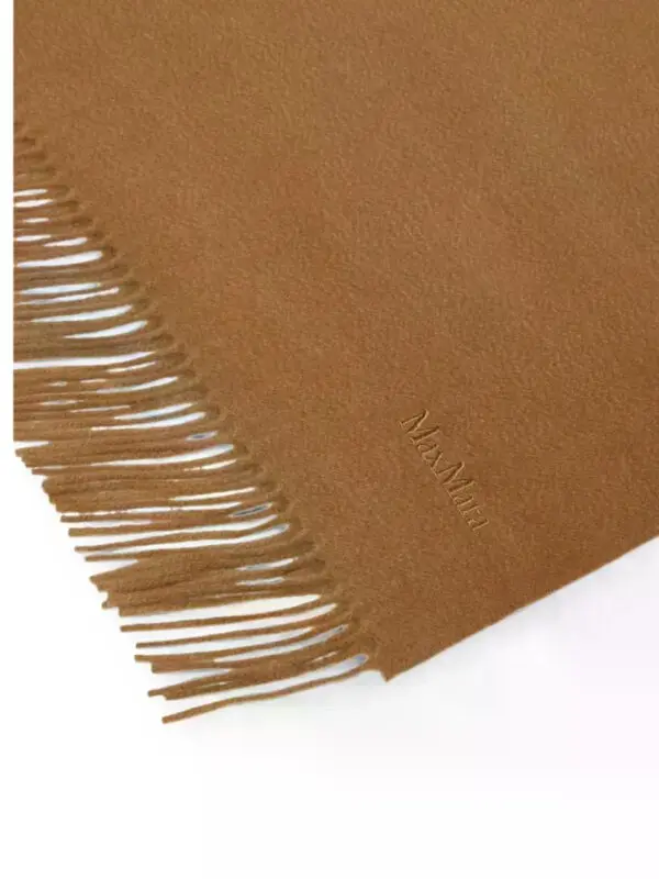 Max Mara Cashmere Stole With Logo Camel