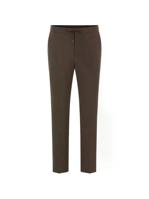 Herno Drawstring-waist Straight-leg Trousers - Brown