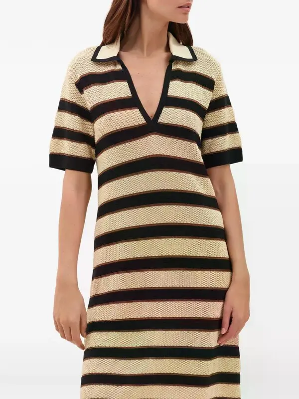 ERES Hémisphère Striped Knitted Mini Dress