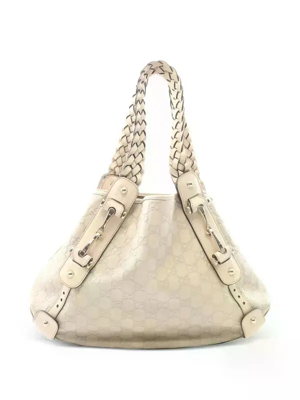 Gucci Horsebit Pelham Shoulder Bag - White