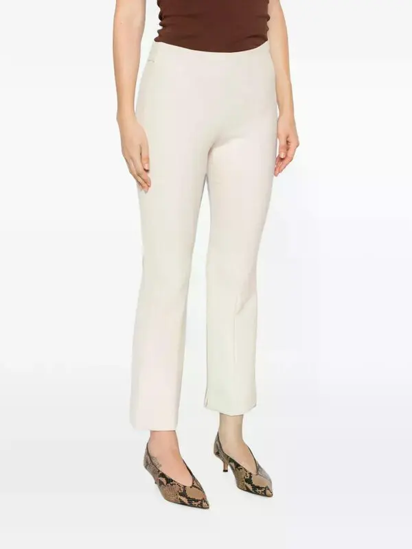 Peserico Slim Fit Slit Hem Trousers - Neutrals