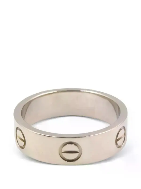 Cartier 18k White Gold Love Ring - Silver