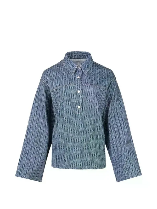Rag & Bone Miramar Terry Shirt - Blue