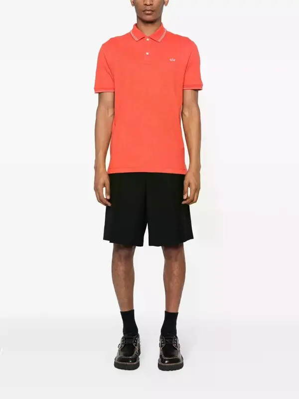 Paul & Shark Logo-patch Cotton Polo Shirt