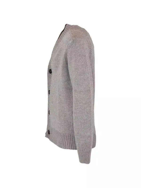 CRUCIANI Button-fastening Ribbed-trim Cardigan