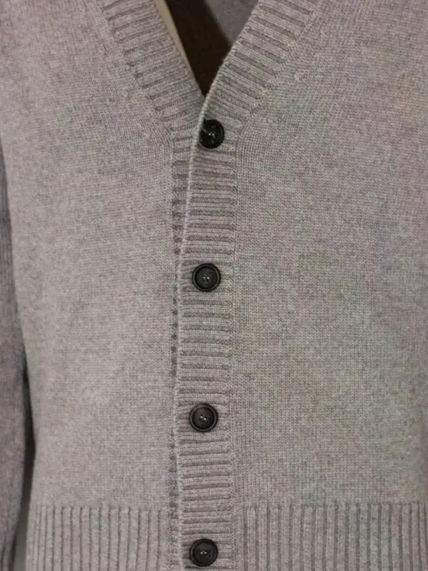 CRUCIANI Button-fastening Ribbed-trim Cardigan