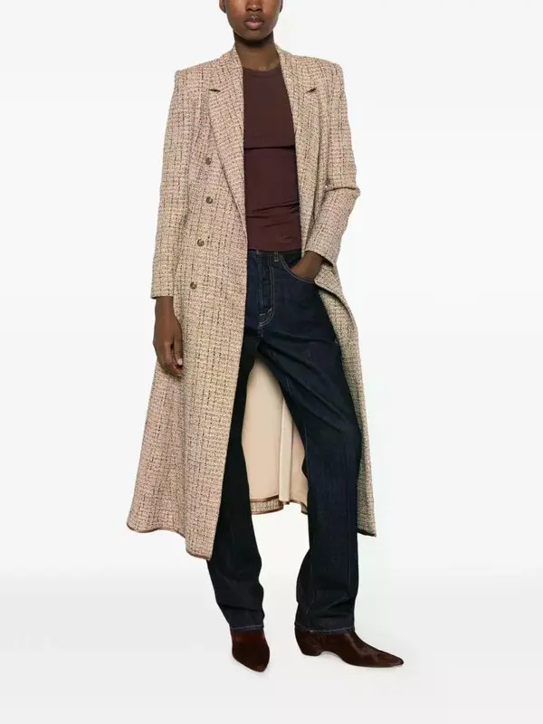 DE SANTIS Peak-lapel Double-breasted Coat