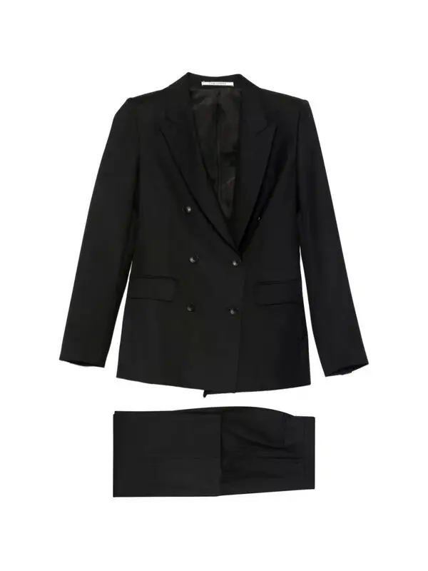 Tagliatore Double-breasted Suit - Black