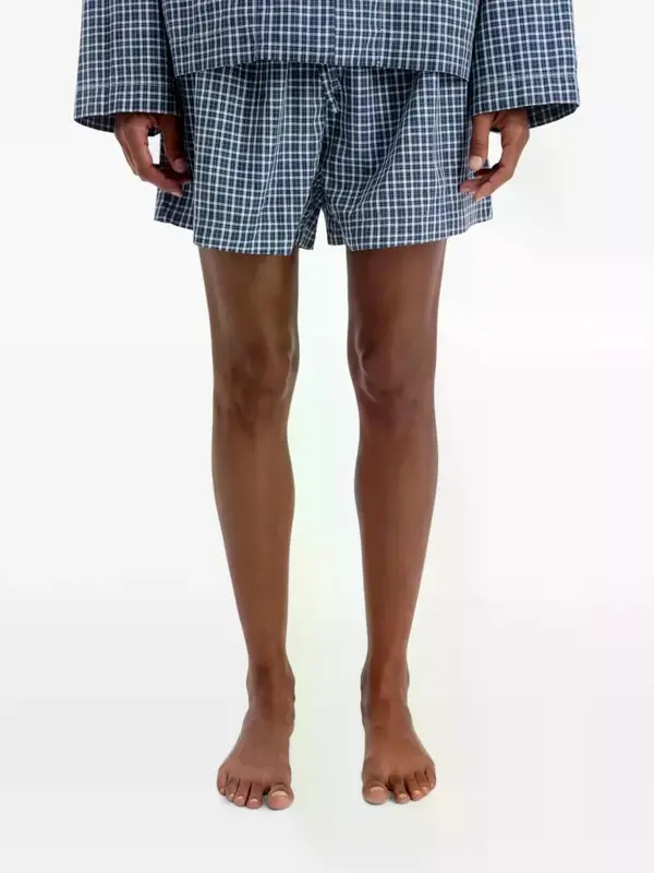 TEKLA Check-print Organic-cotton Pajamas