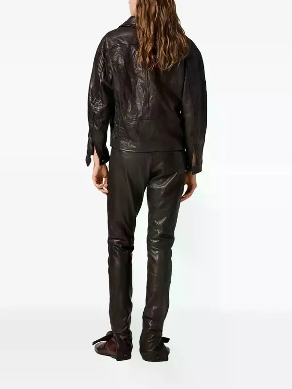 Miu Miu Leather Blouson Jacket