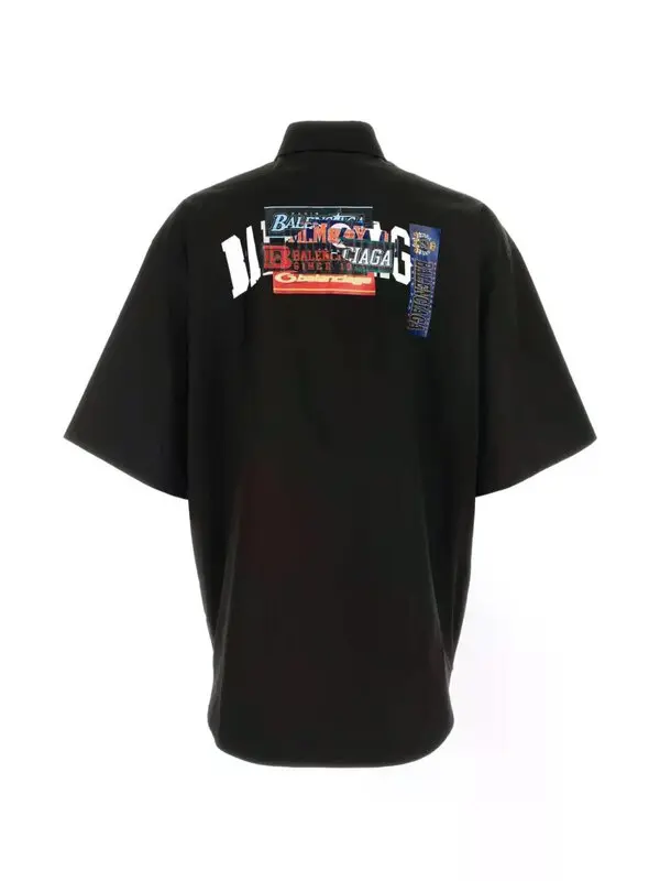 Balenciaga Logo-patch Oversized Shirt