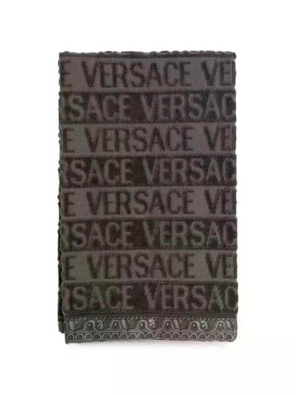 Versace Barocco-print Logo-jacquard Towels