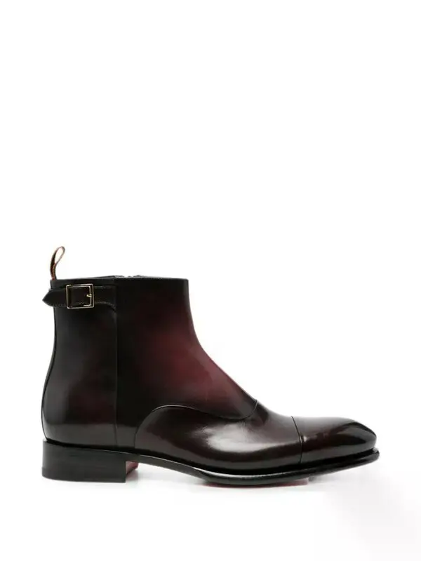 Santoni Buckle-detail Zip-fastening Boots