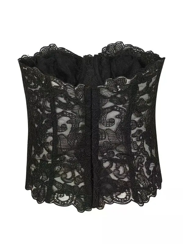 Ermanno Scervino Strapless Lace Top