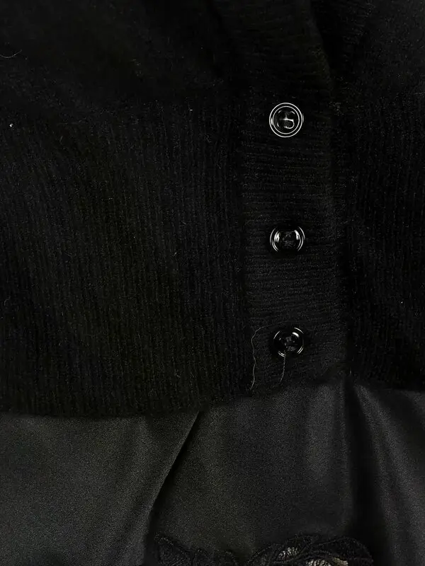 Ermanno Scervino Lace-trim Layered Cardigan - Black