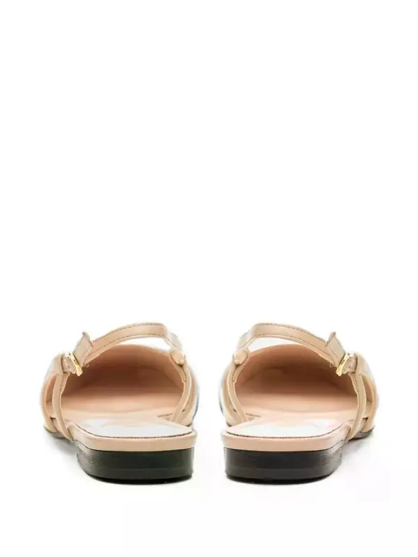 POCHE PARIS Cap-toe Slingback Sandals