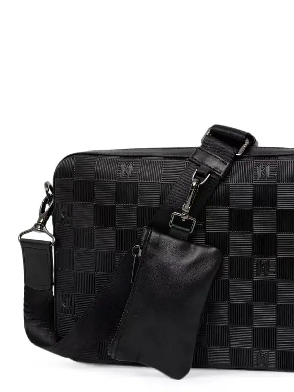 Karl Lagerfeld Monogram-pattern Messenger Bag