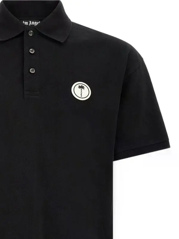 Palm Angels Logo-patch Polo Shirt