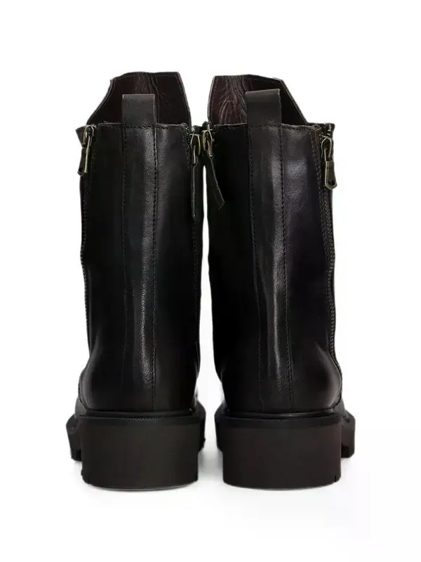 JULIE DEE Lace-up Side-zip Boots
