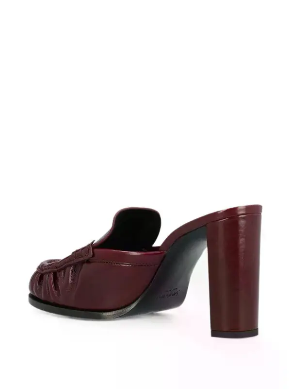 Saint Laurent Le Loafer Mules In Smooth Leather