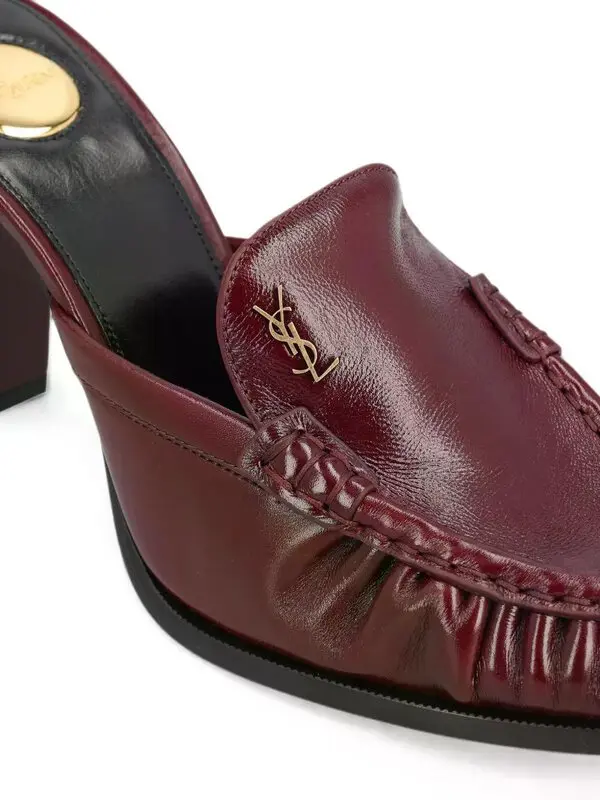 Saint Laurent Le Loafer Mules In Smooth Leather