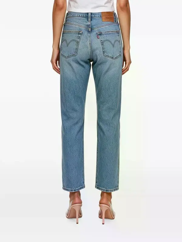 LEVI'S 501 Logo-patch Straight-leg Jeans