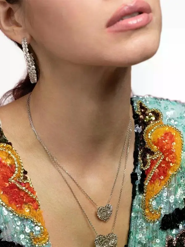 SUZANNE KALAN Diamond Heart Necklace