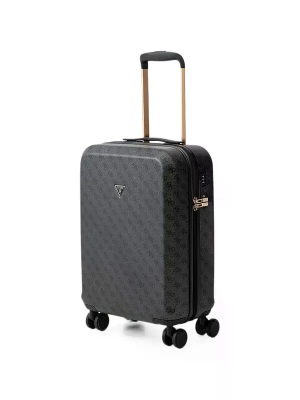 Guess Monogram-print Logo-plaque Suitcase