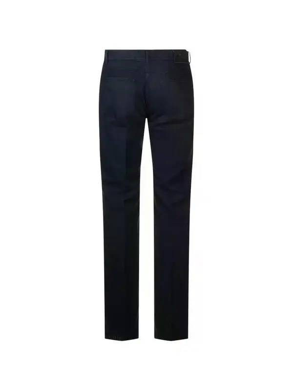 Kiton Logo-patch Straight-leg Trousers