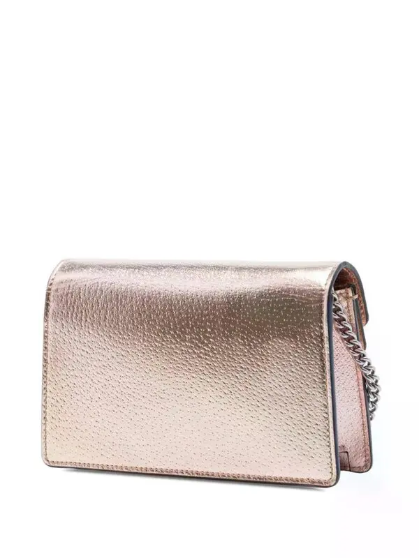 Gucci 2016-2026 Mini Metallic Calfskin Dionysus Crossbody Bag - Pink