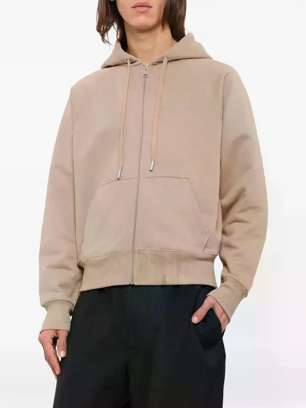 AMI Paris De Coeur Embossed Hoodie