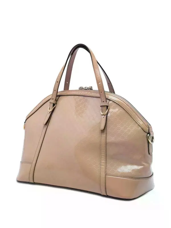 Gucci 2016-2026 Large Microguccissima Patent Nice Dome Satchel