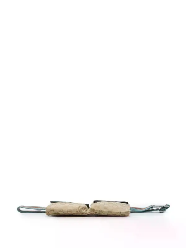 Gucci 2000-2015 Gg Canvas Web Double Pocket Belt Bag - Neutrals